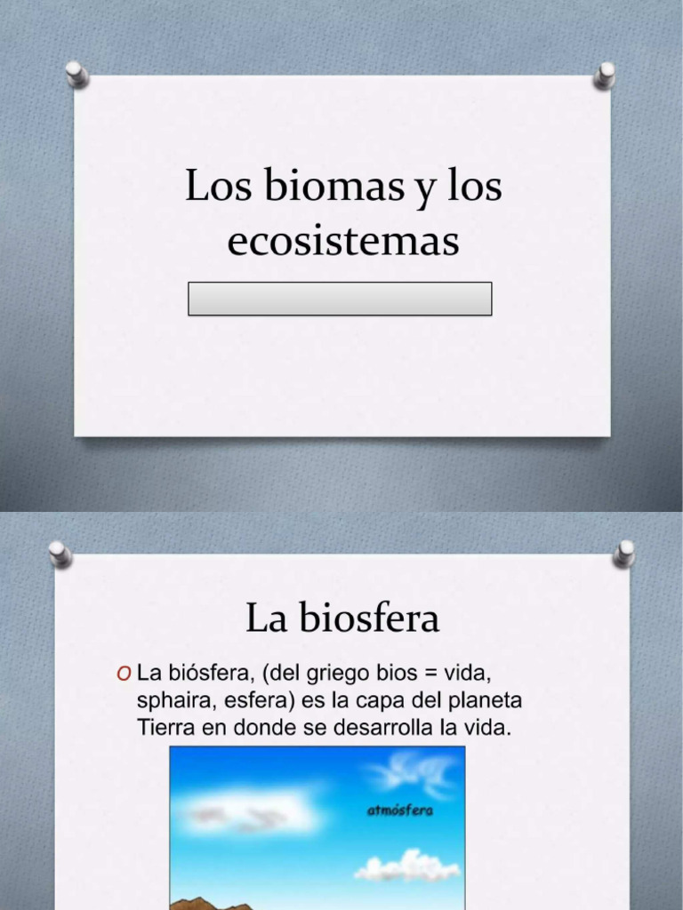 3 Los Biomas y Los Ecosistemas | PDF