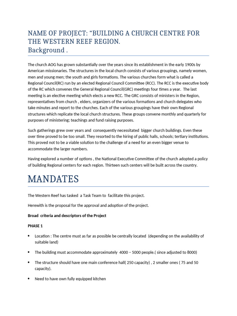 Concept Planning-Westrn Reef Centre | PDF