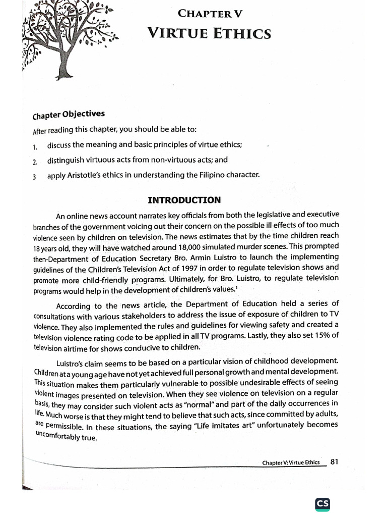 Ethics Virtue Ethics | PDF