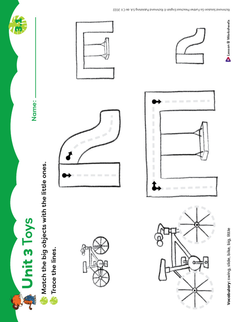 RSGFPE_L2_LessonBWorksheet_U3 | PDF | Toys | Play (Activity)