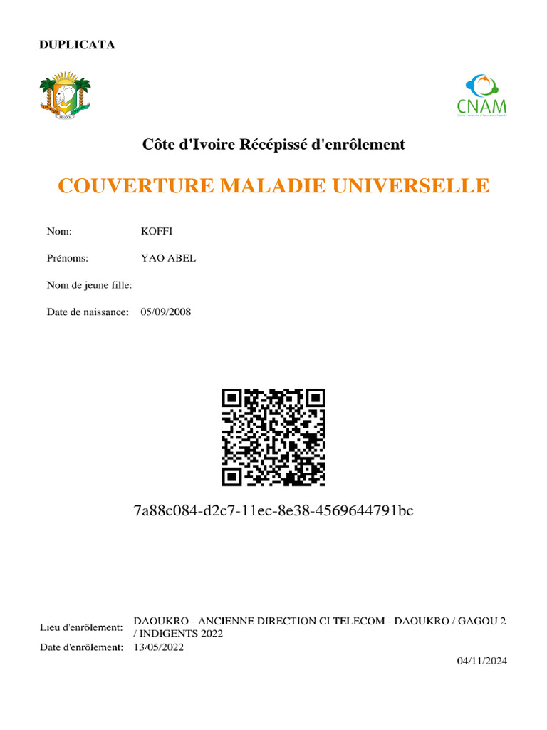 Ma Carte Cmu | PDF