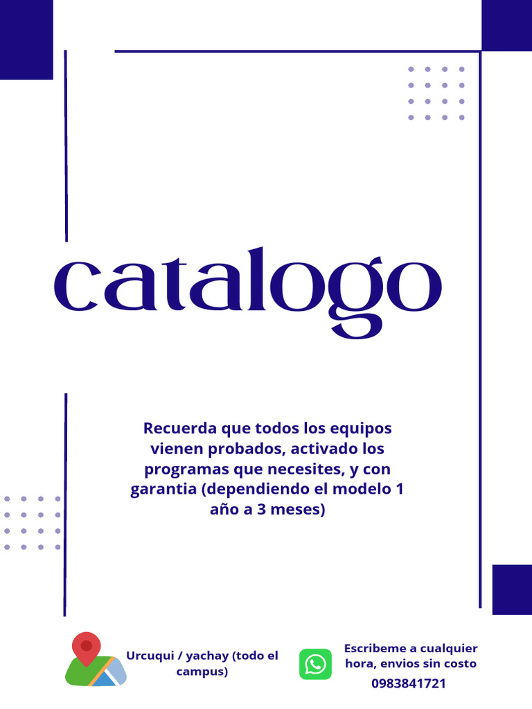 Catálogo de Laptops y Accesorios 2023 | PDF | Hardware de la ...