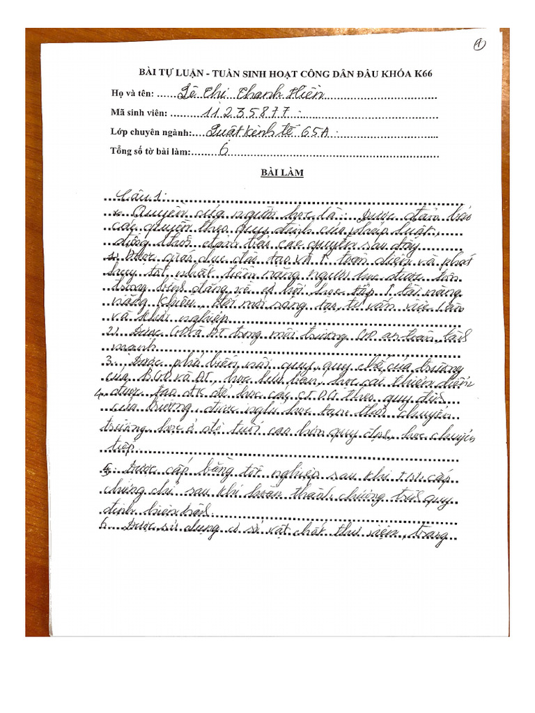 Khoi 65 - 11235877 - Le Thi Thanh Hien | PDF