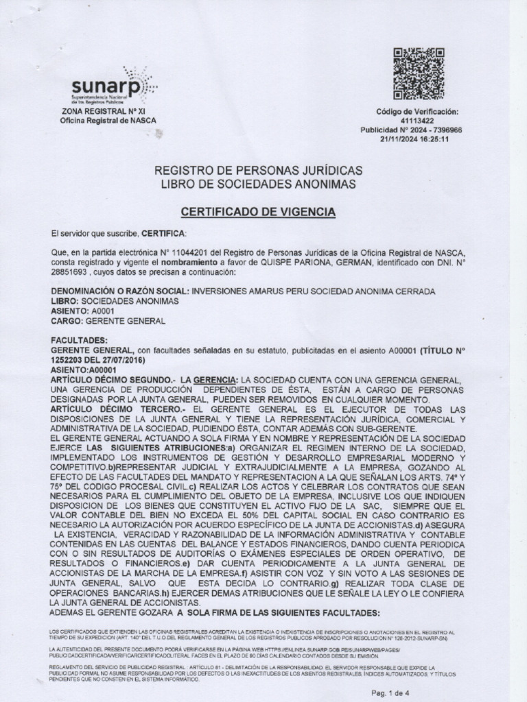 vigencia de poder (1) | PDF