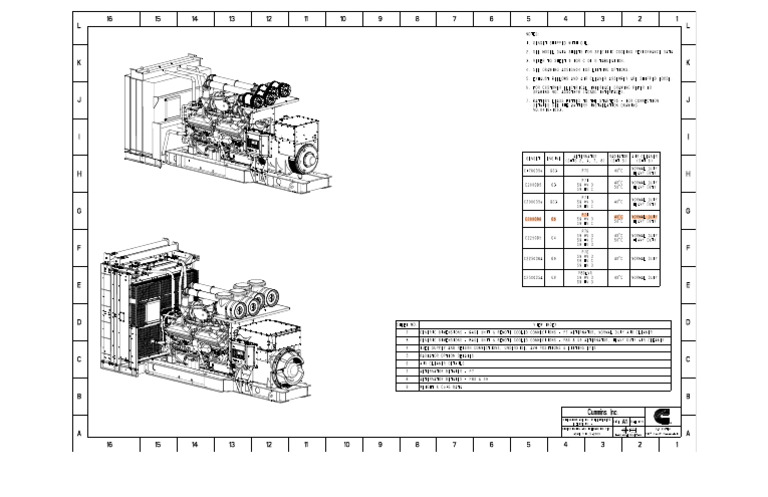 Genset Outline and Specifications Guide | PDF | Power (Physics ...