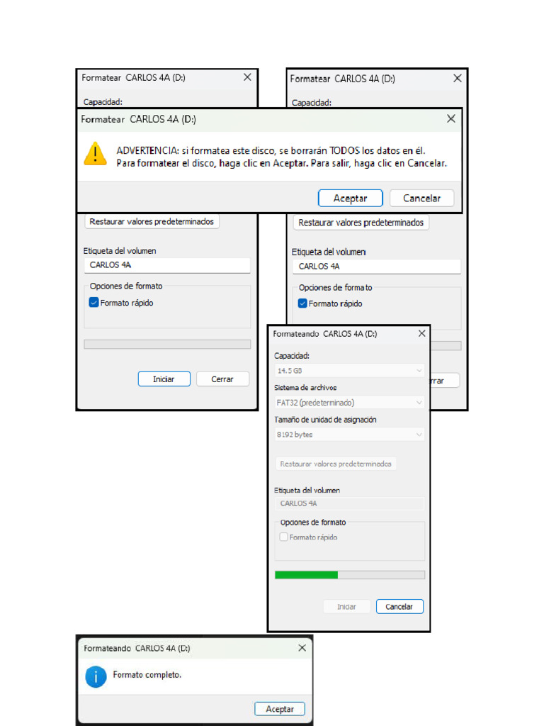 Practica Formatear Usb | PDF