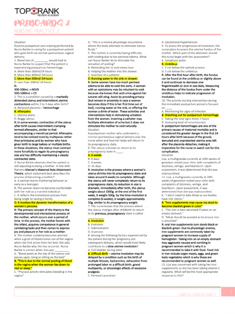 PREBOARD 2 NP2 RATIO | PDF