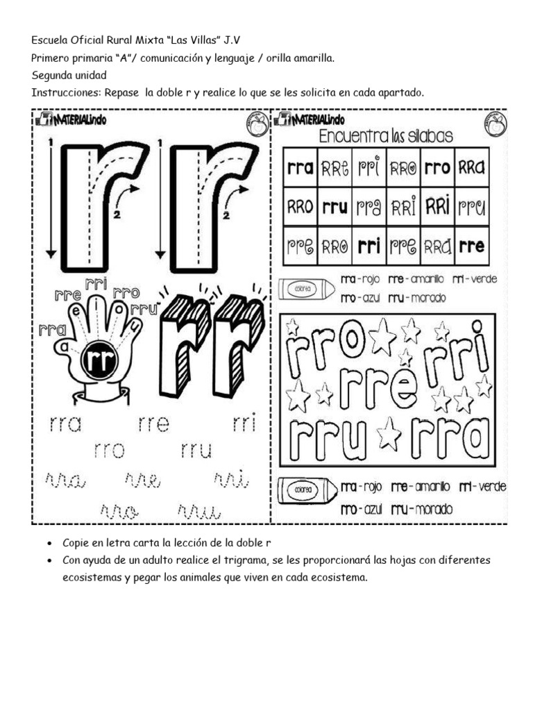 Actividades de Triogramas en Primaria | PDF