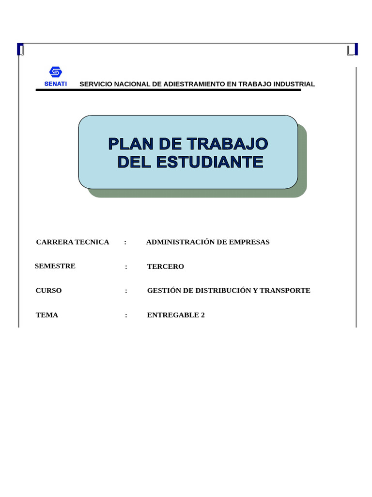 ENTREGABLE 2.2024 | PDF | Logística | Transporte