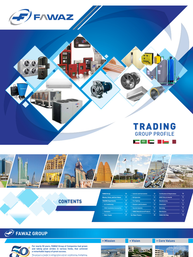 FAWAZ Group Trading Overview | PDF | Building Automation | Thermostat