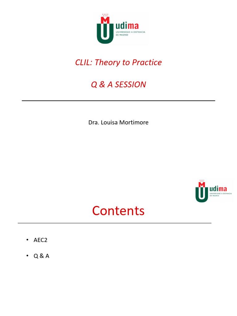 Class 11 - Unit 4 - AEC2 - QA - CLIL Theory | PDF