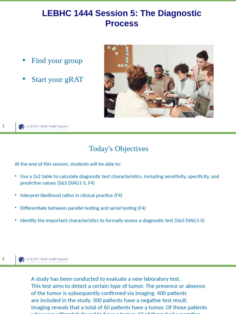 Session 5 - Diagnosis - Diagnostic Process - GRAT Answers | PDF ...