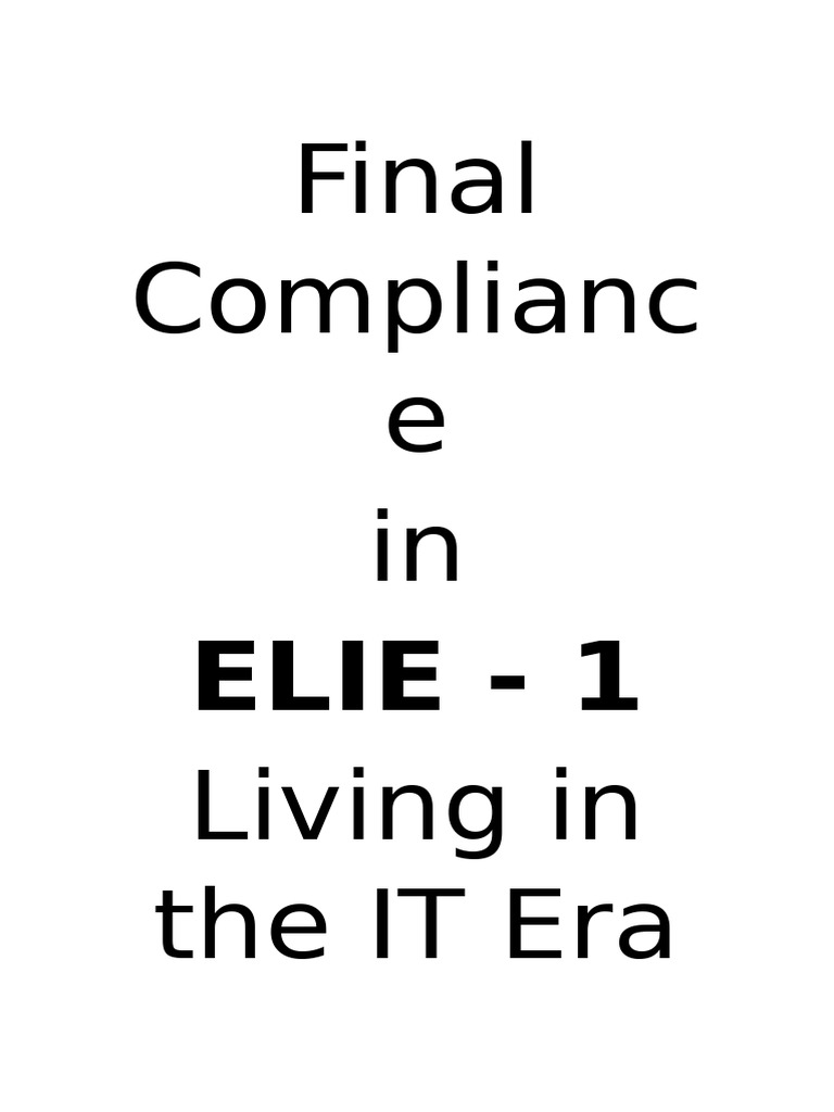 Final Compliance | PDF