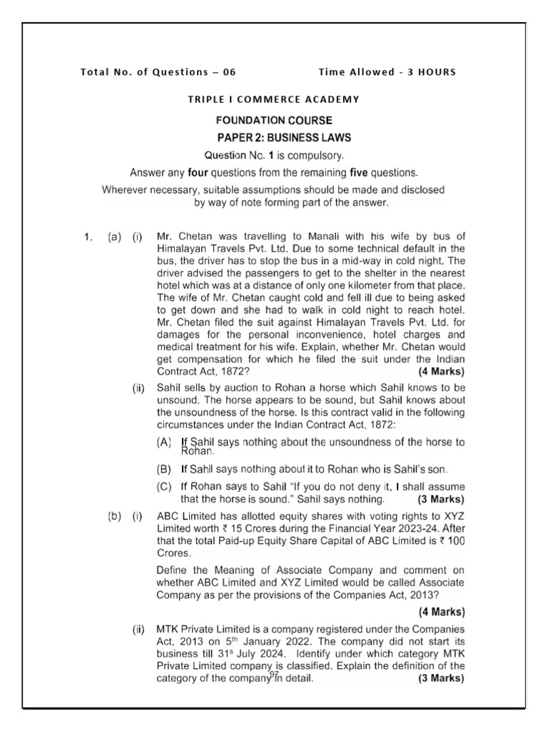LAW Mock-2 May25 QP | PDF