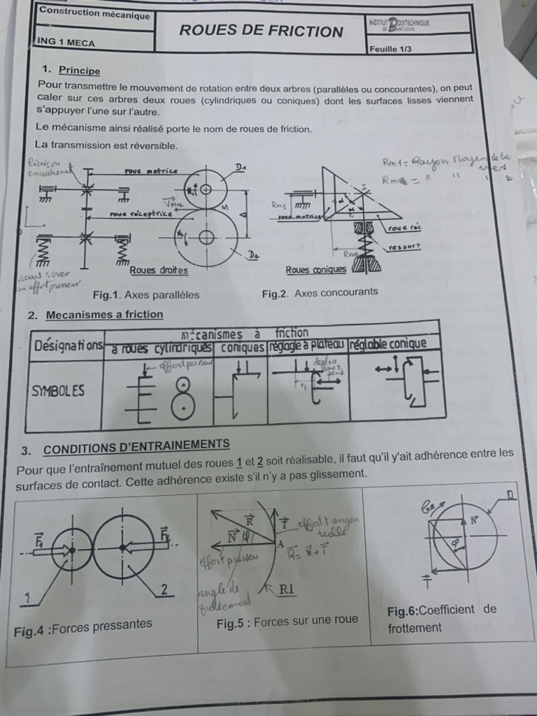 Roue de Frction | PDF