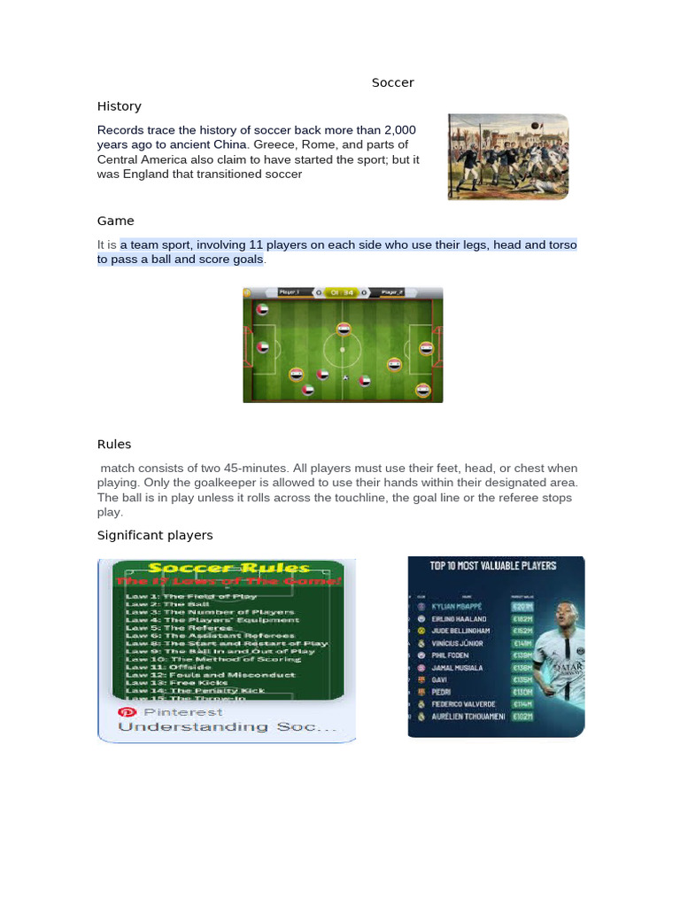 Soccer | PDF