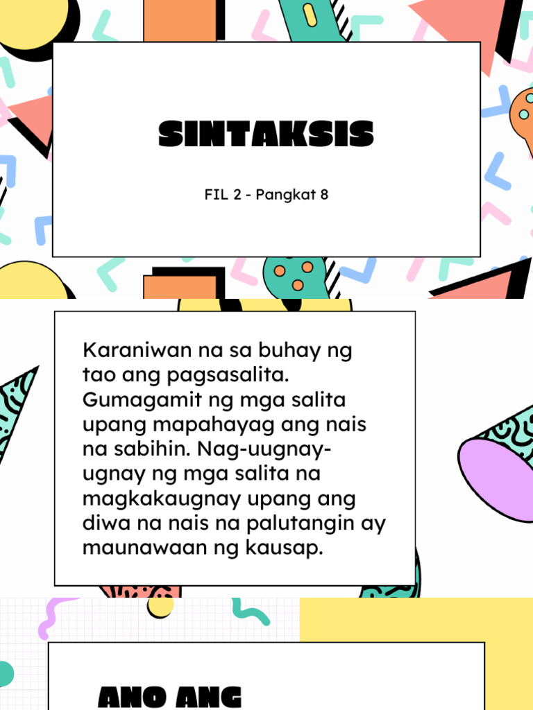 Sintaksis 1 | PDF