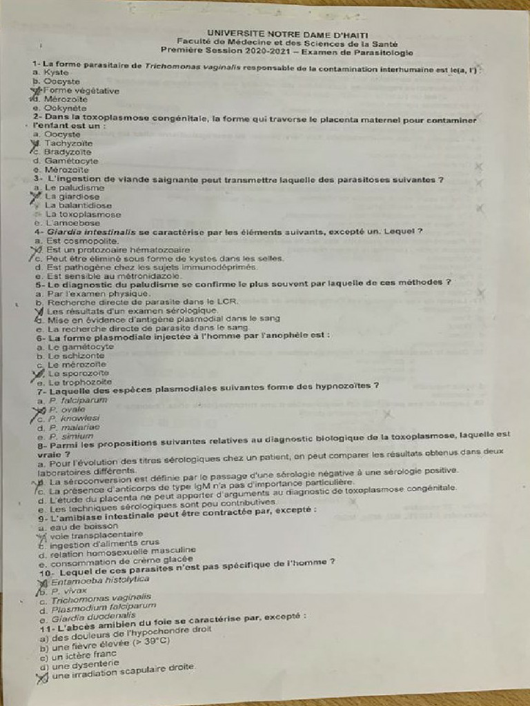 Parasitologie 001 | PDF