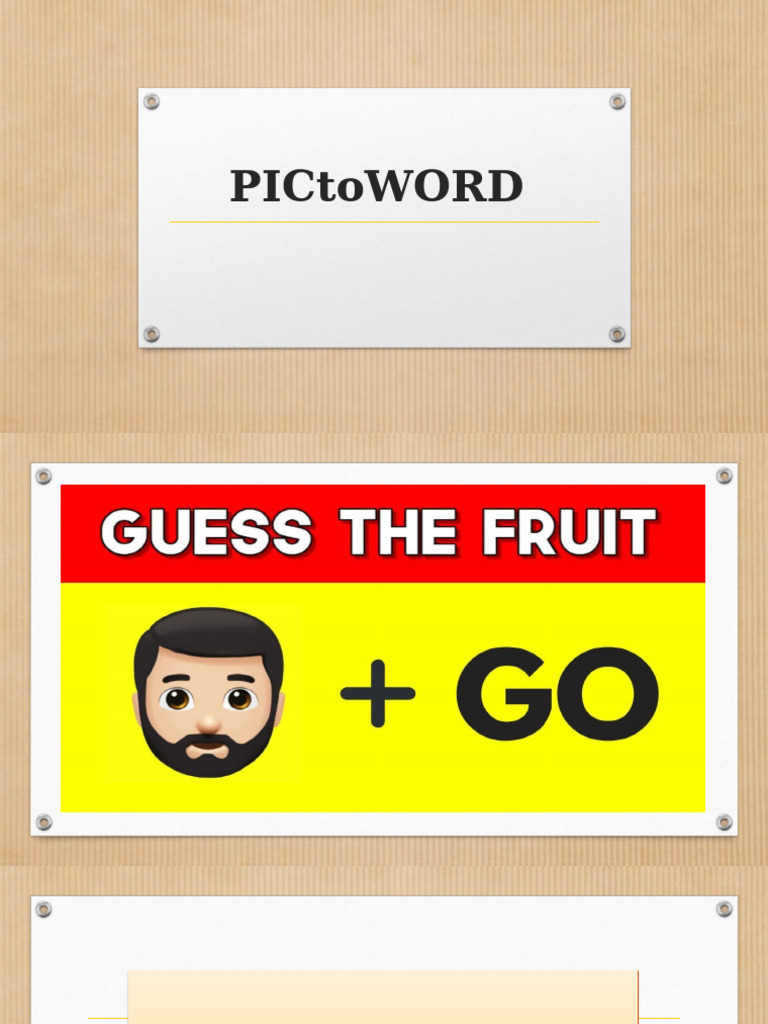 Pictoword | PDF