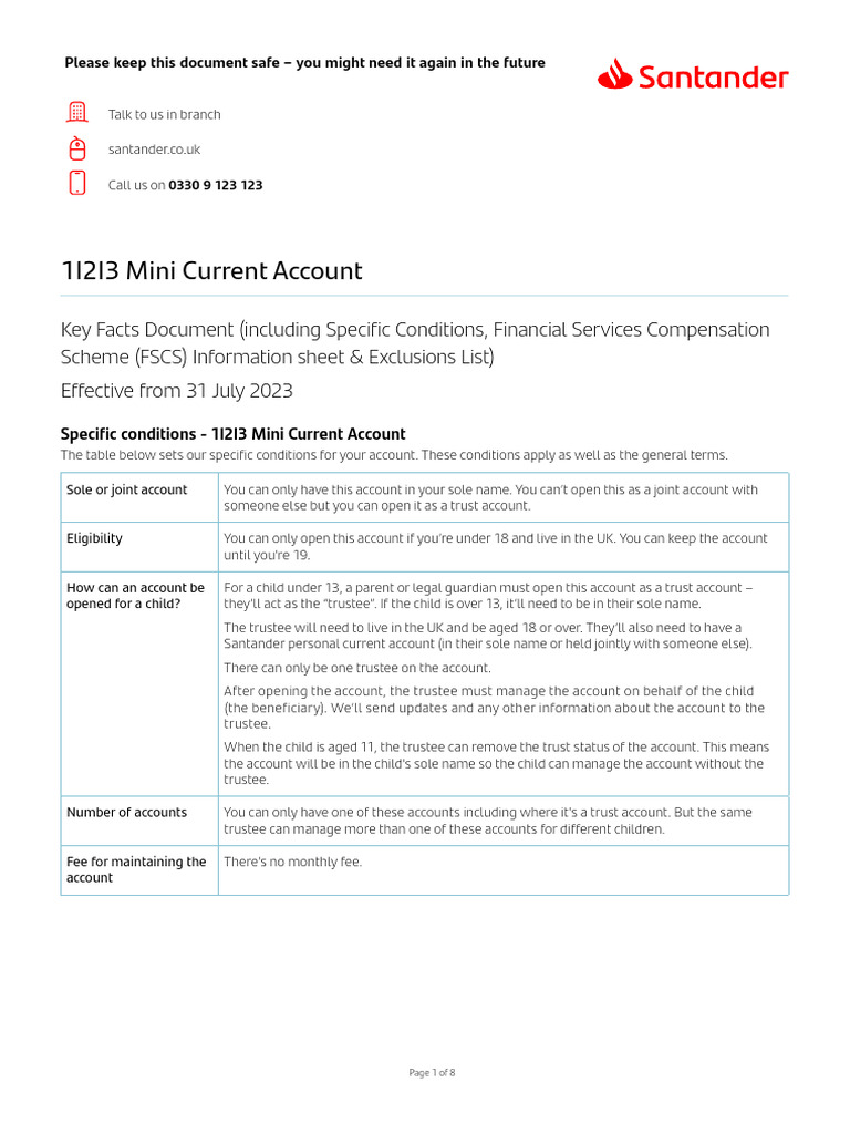 Using Santander 123 Card Abroad | PDF | Cost Of Living | Transaction ...