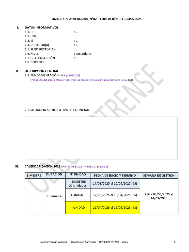 2-Estructura-Unidad de Aprendizaje N°02-30225 | PDF | Aprendizaje ...