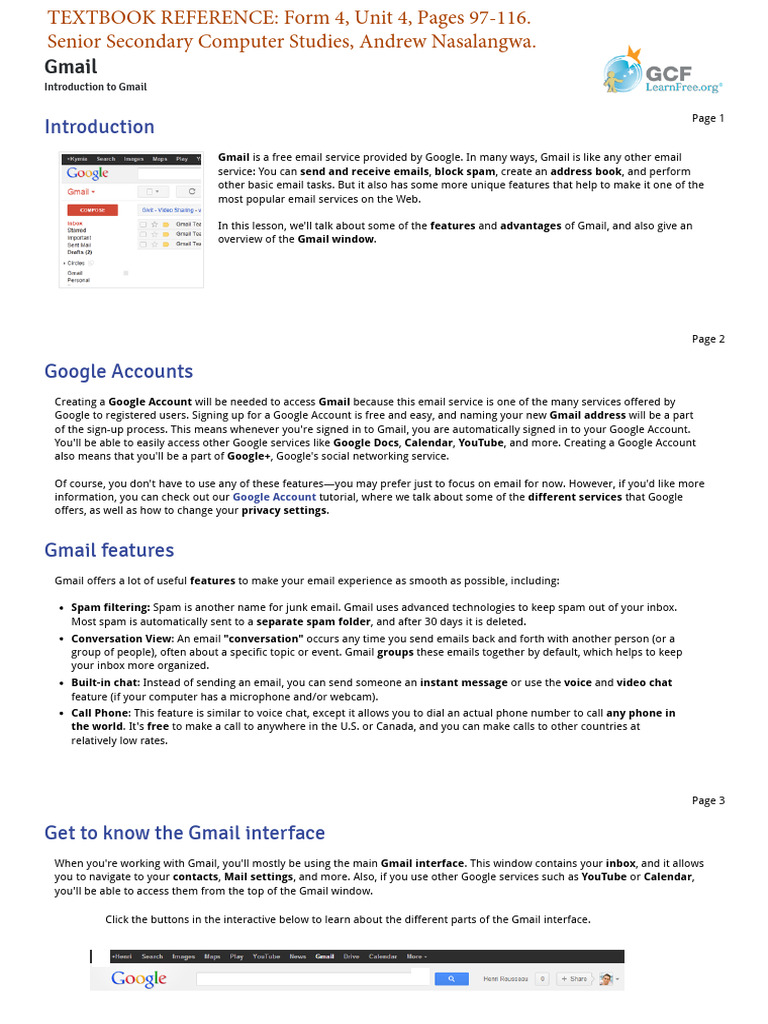 Gmail - Introduction To Gmail | PDF | Gmail | Email Spam