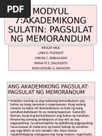 Pagsulat NG Memorandum | PDF