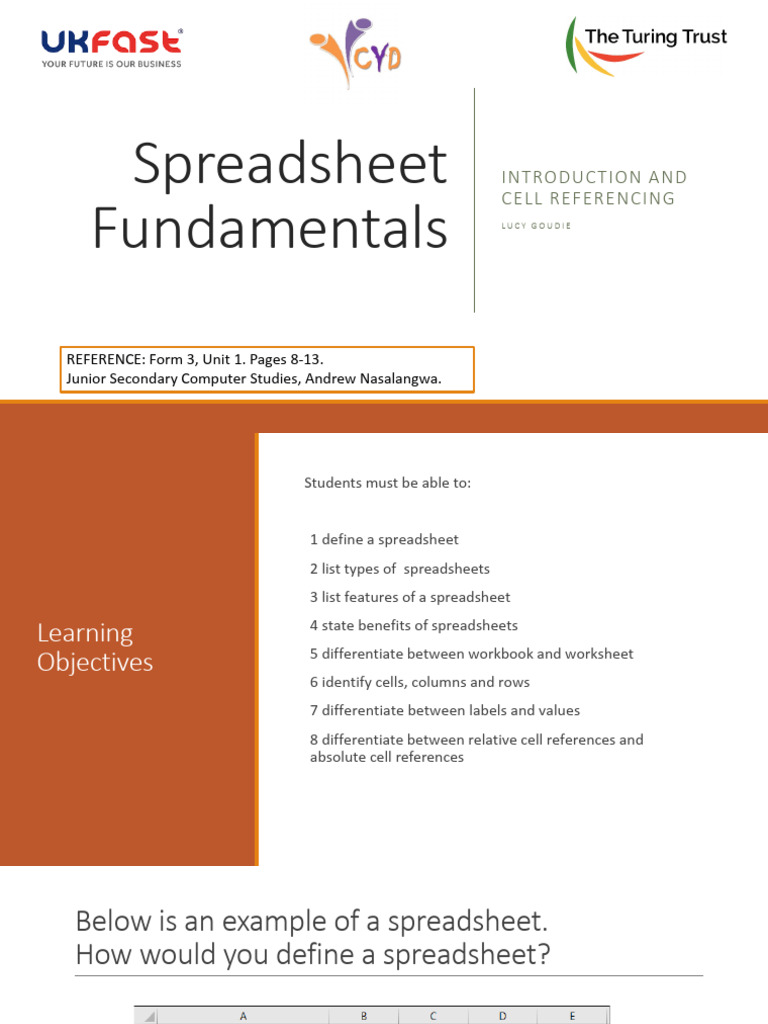Spreadsheet Fundamentals | PDF | Spreadsheet | Worksheet