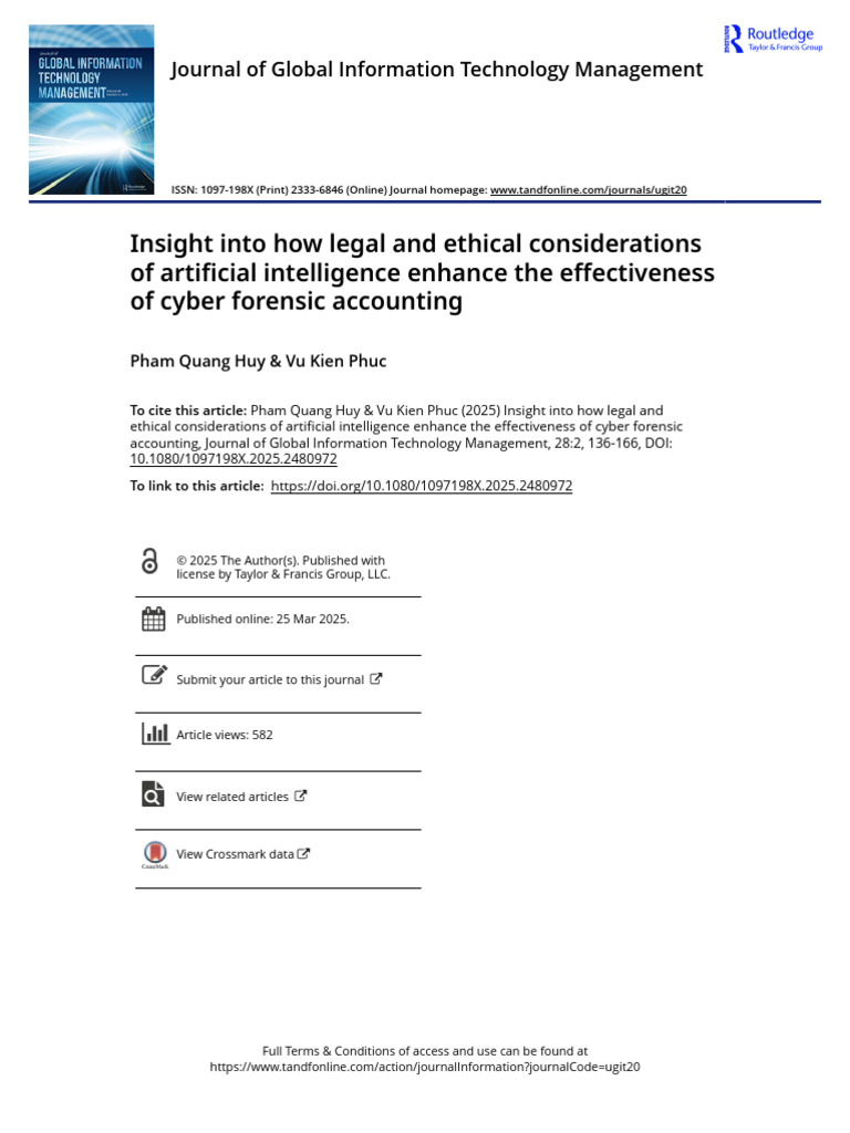 Legal and Ethical AI in Cyber Forensics | PDF | Artificial Intelligence ...