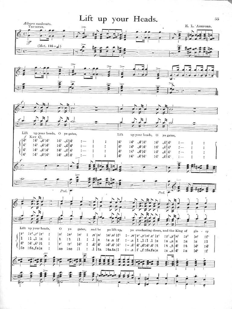 Lift Up Your Heads E.l.ashford | PDF