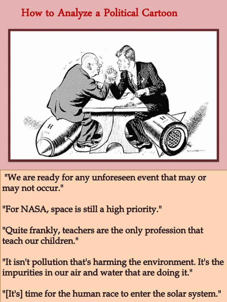 How To Analyze A Political Cartoon | PDF | Cold War | Irony