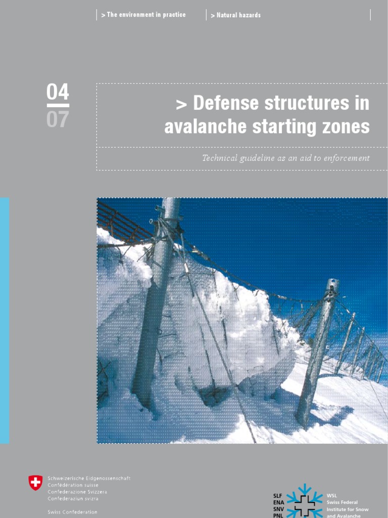 Defense Structures in Avalanche Starting Zones | PDF | Fracture | Snow