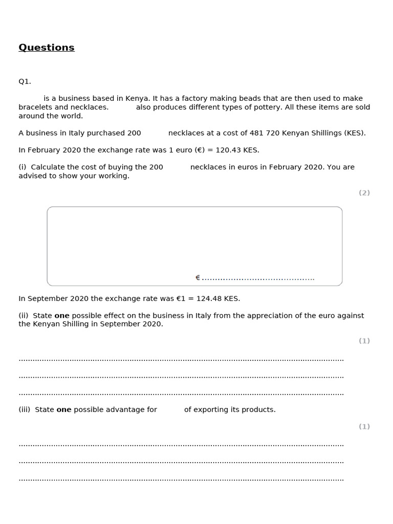 Calculate Questions With Examiner Report | PDF | Significant Figures | Video Game Consoles