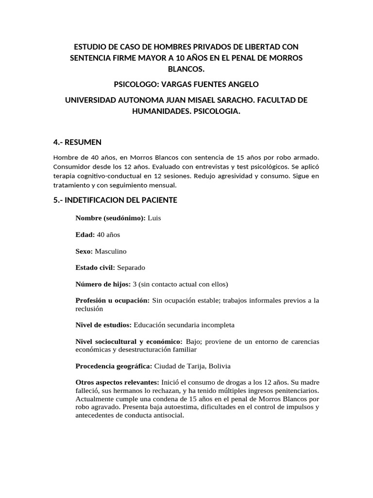 CHAPIA Caso Clinico | PDF | Las emociones | Jacques Lacan