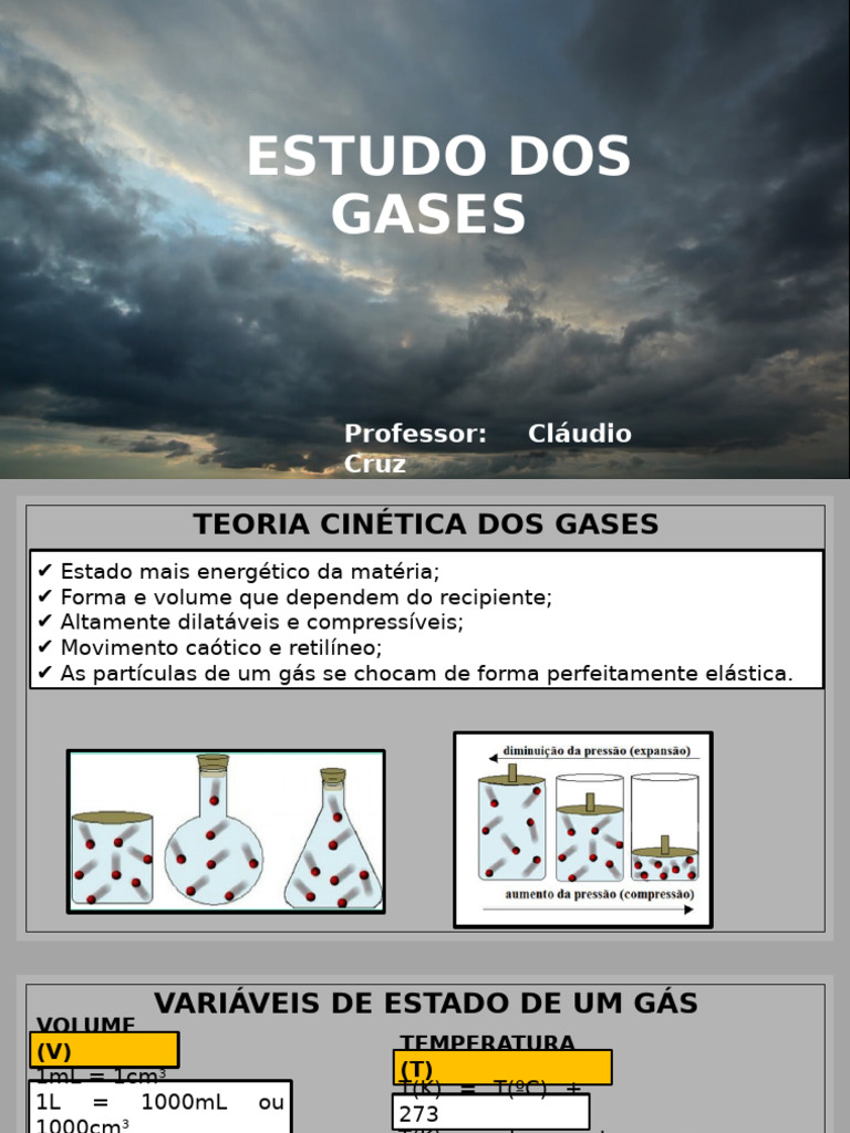 Estudo Dos Gases 1 - 1707474536 | PDF | Gases | Temperatura