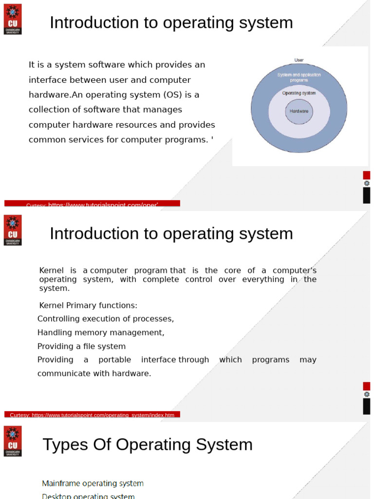 Lecture 2.12. 2 Introduction to Operating System and Its Type | PDF | Operating System ...
