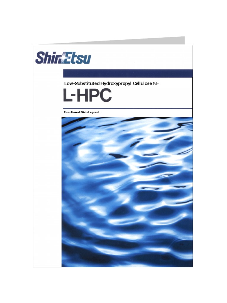 LHPC | PDF | Tablet (Pharmacy) | Solubility