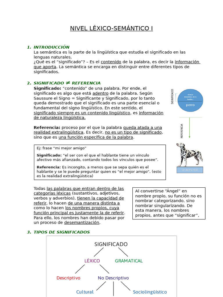 NIVEL LÉXICO-SEMÁNTICO | PDF | Palabra | Lingüística
