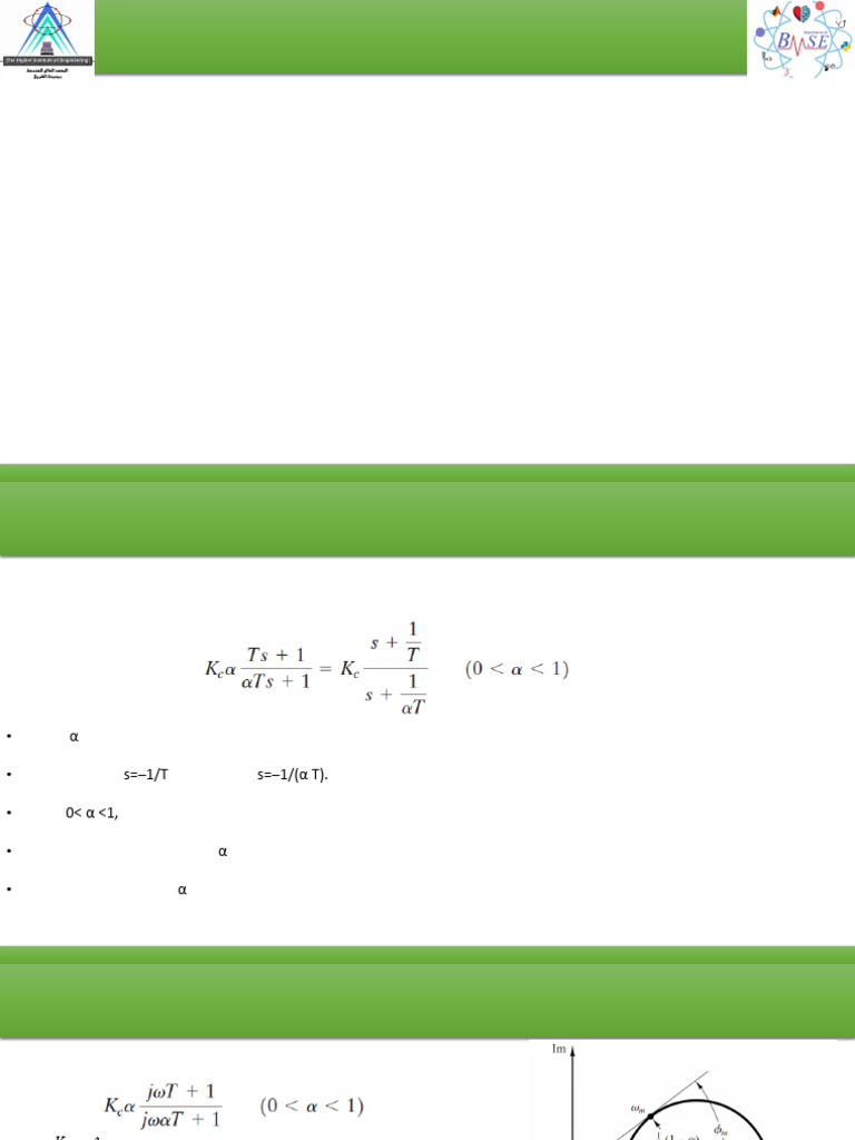 Lecture 11 Bode Diagram Approach to Control-systems Design Lead ...