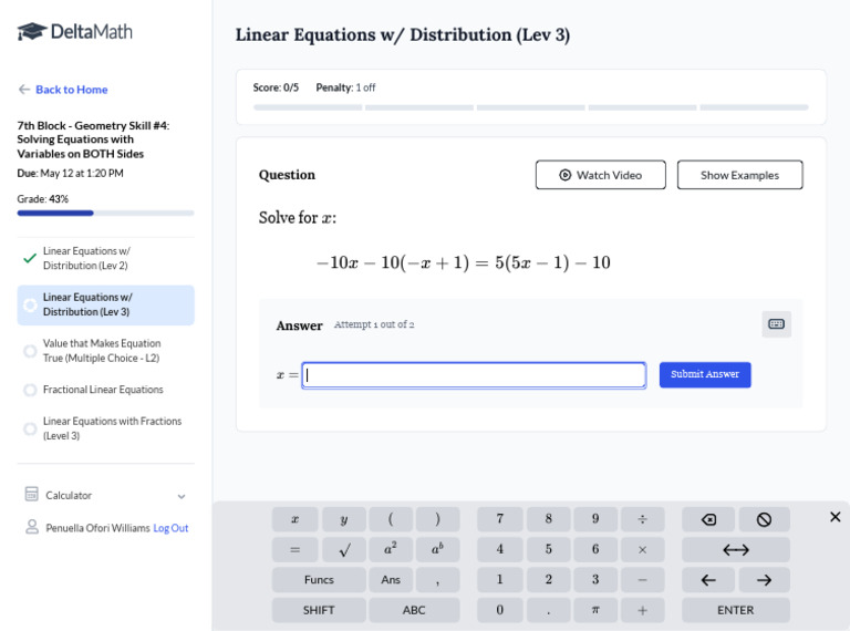 DeltaMath Student Application 35 | PDF