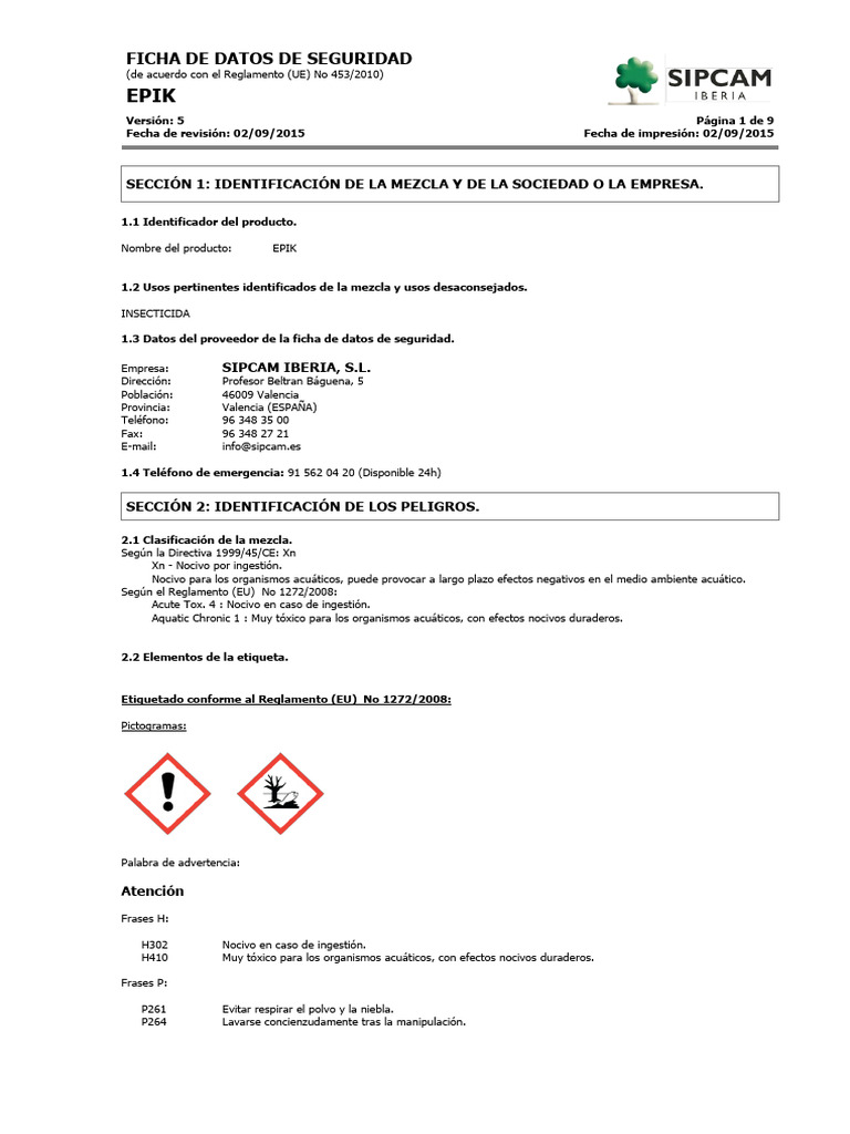 FDS Epik-20150902 | PDF | Vómitos