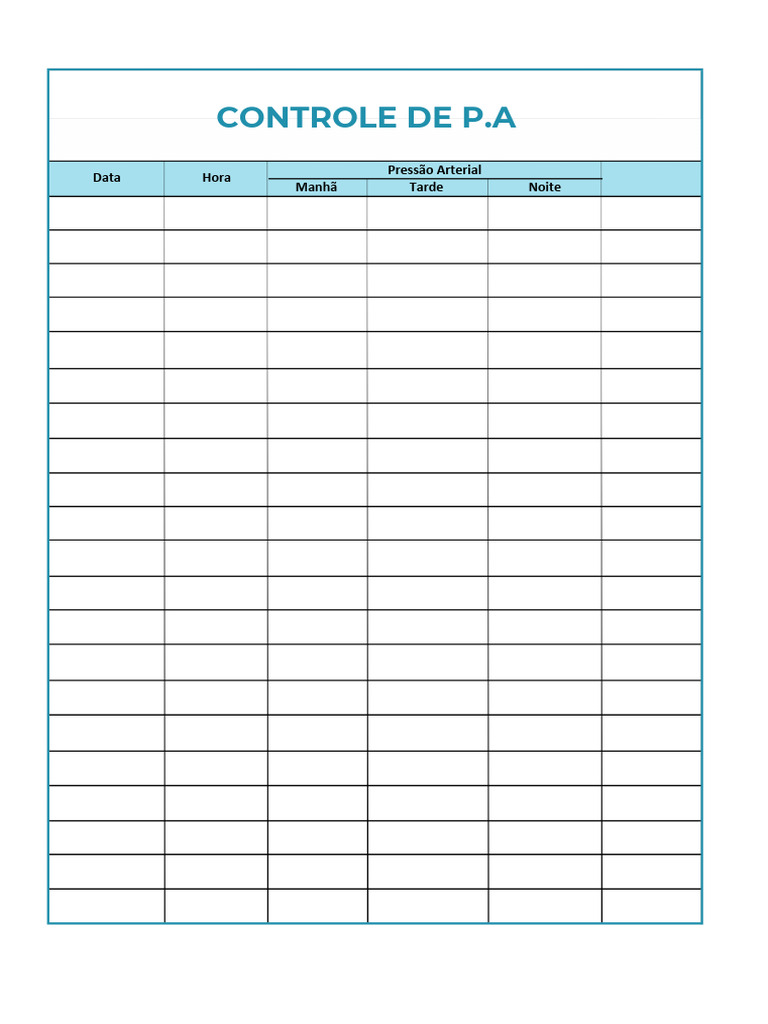 Planilha Peso e PA PDF | PDF