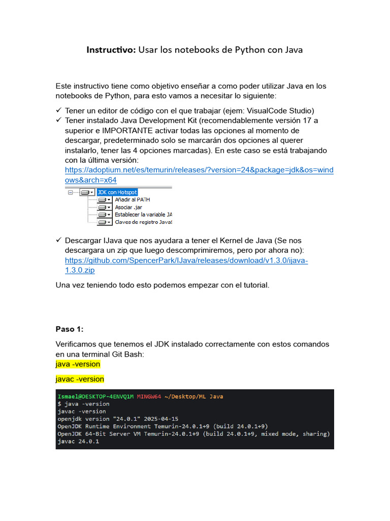 Instructivo de Instalacion Del Java Kernel | PDF
