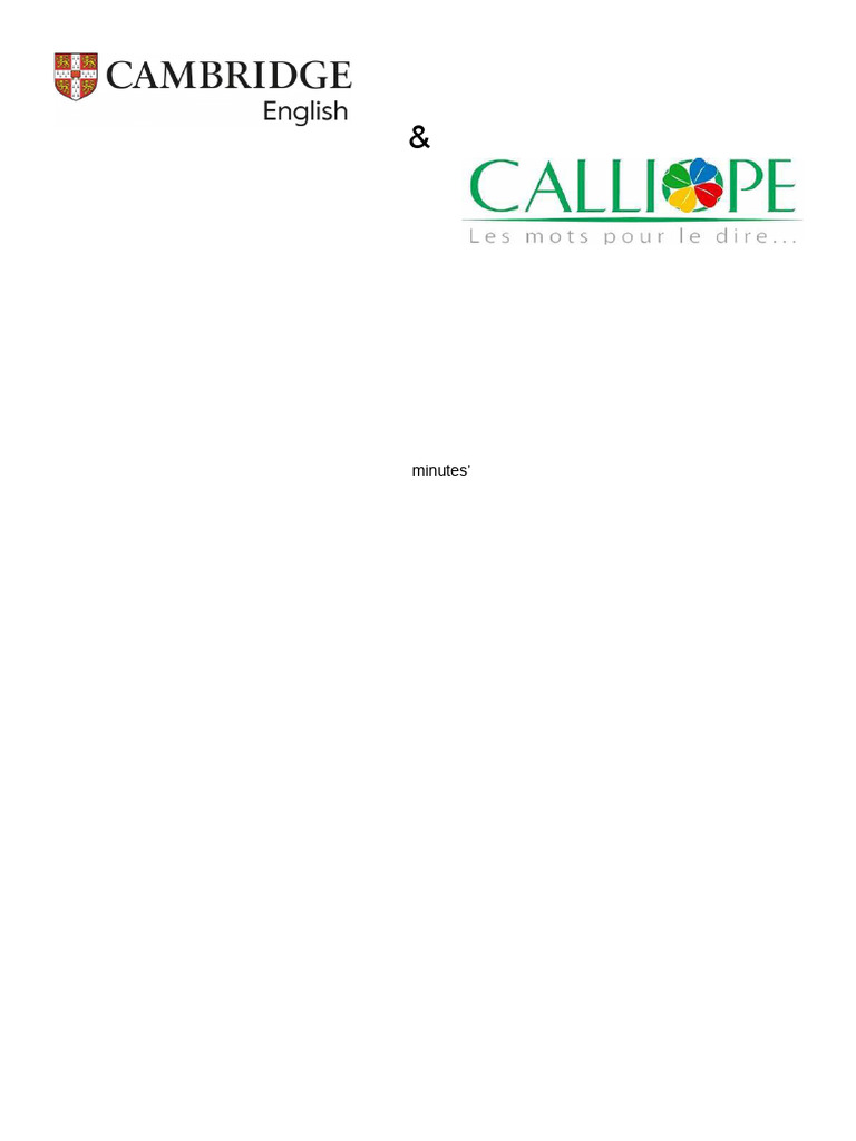 A2 Key For Schools 2022 Sample Tests Listening - Question Paper | PDF