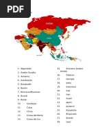 Mapa Del Continente Asiatico Con Nombres para Imprimir | PDF | Asia