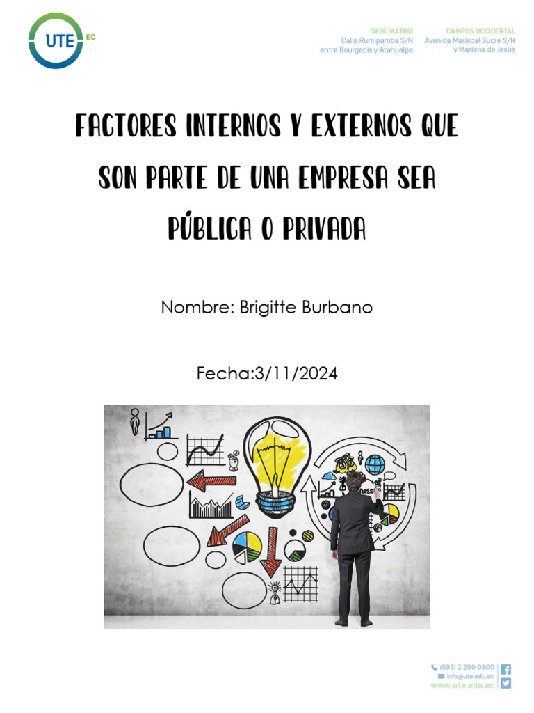 Factores Internos y Externos en Empresas | PDF