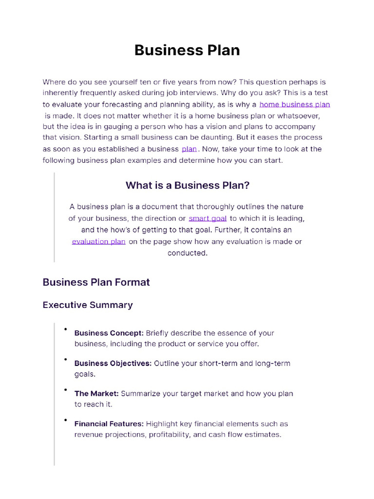 Business Plan | PDF