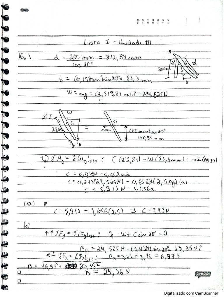 Compactado Lista 1 - Unidade 3 | PDF
