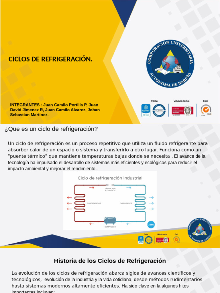 ciclos de refrigeracion (1) | PDF | Refrigeración | Termodinámica