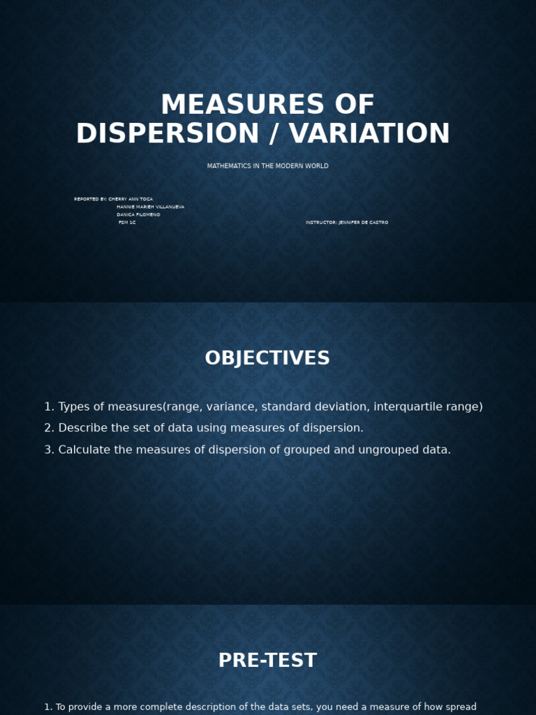 Measures of Dispersion-2 - 093525 | PDF | Quartile | Descriptive Statistics